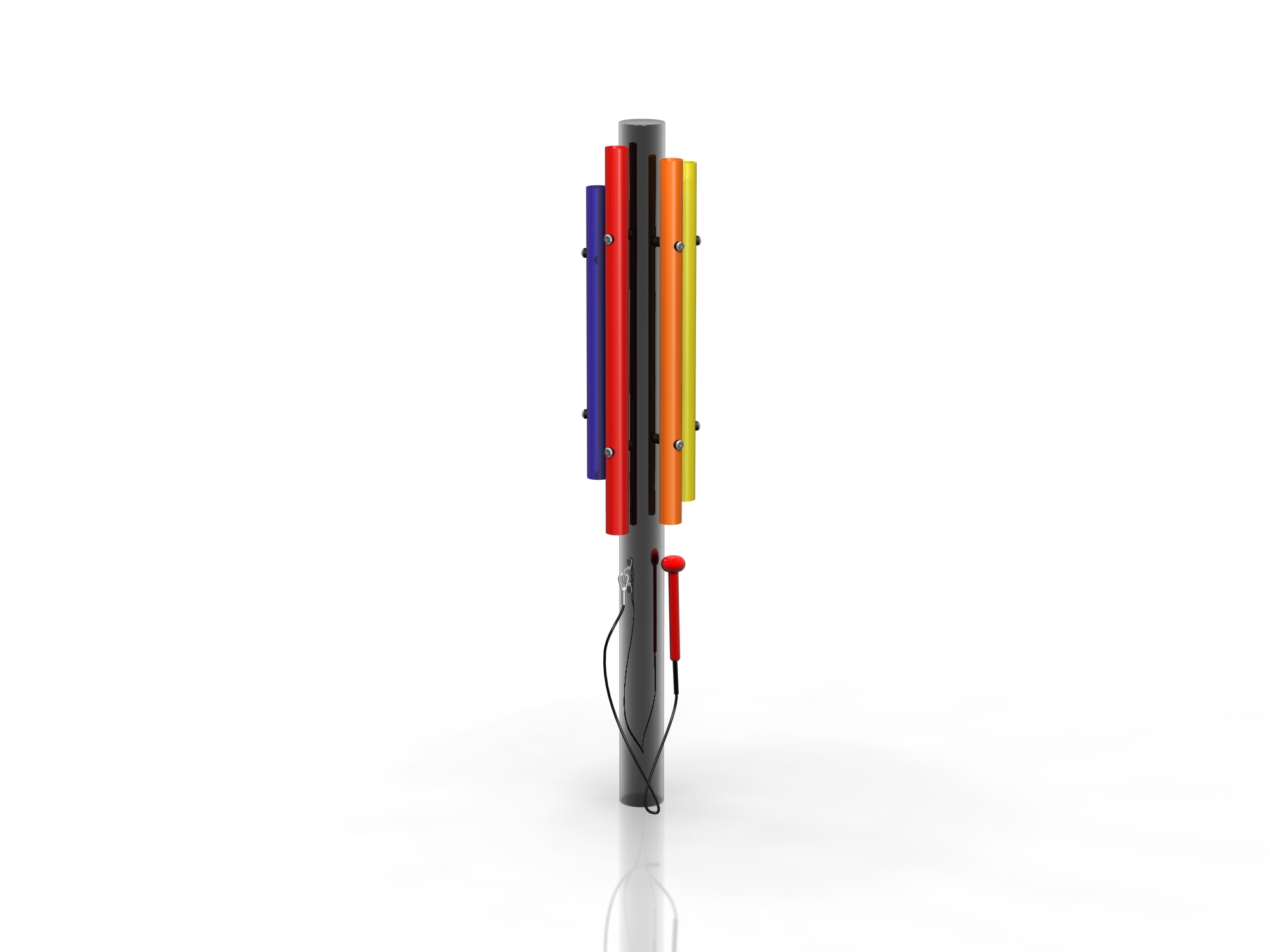 Inclusive Play : Rainbow Penta Post - Inclusive Musical Instrument